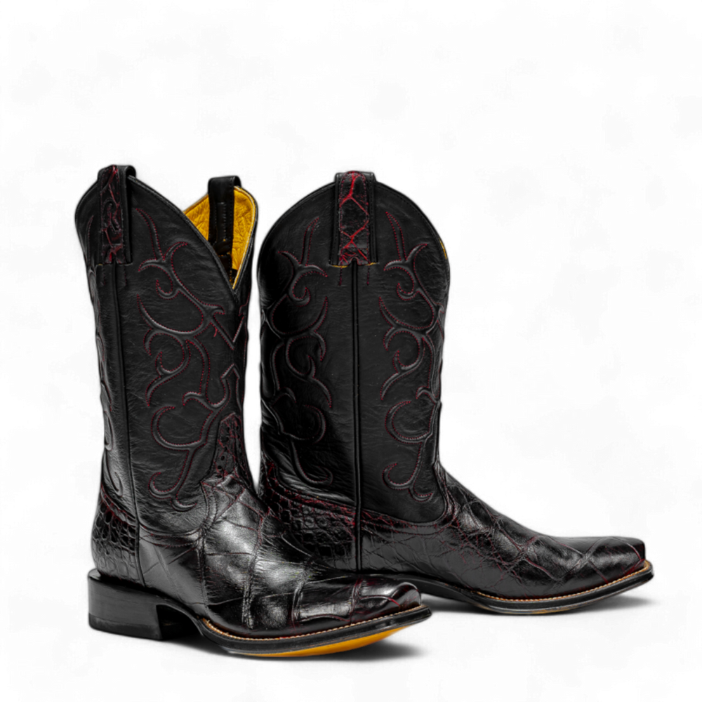 Rod Patrick RPM191 BLACK CHERRY WILD AMERICAN ALLIGATOR BIAS CUT (D)