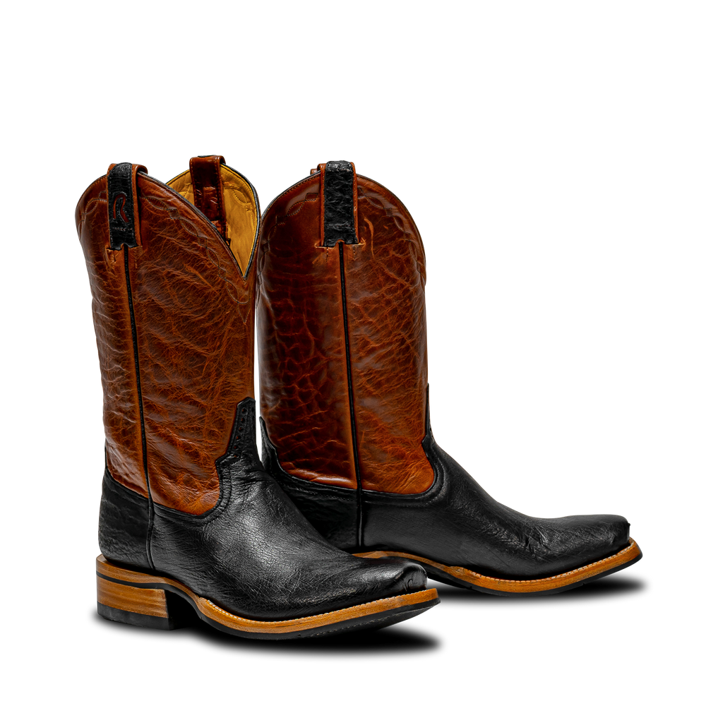 Rod Patrick RPM272 BLACK SMOOTH OSTRICH (D)